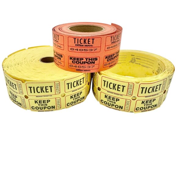 Office Depot | Office | 3 Rolls Of Office Depot Raffle Tickets Keep ...